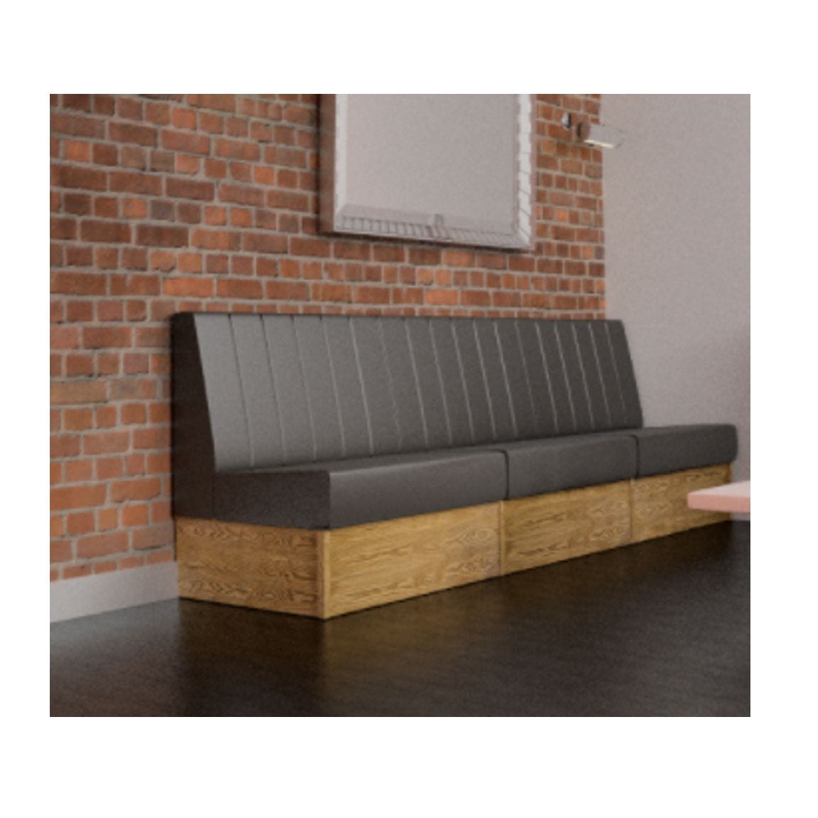 Vertical Fluted Fixed Seating - Bourne Furniture