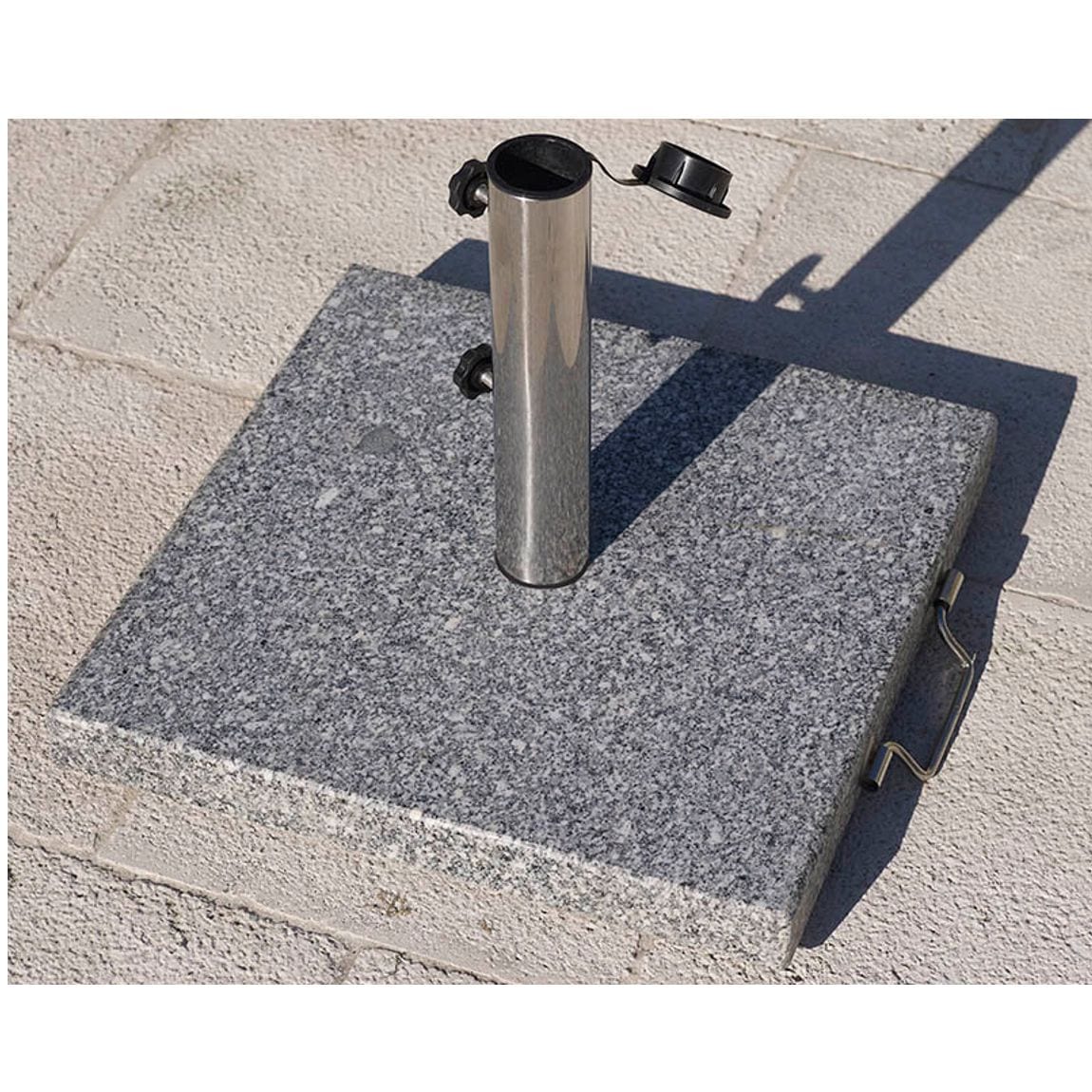 Granite Parasol Base with Wheels - Bourne Furniture