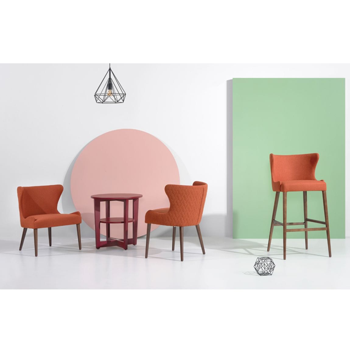 Wave Bar Stool - Bourne Furniture
