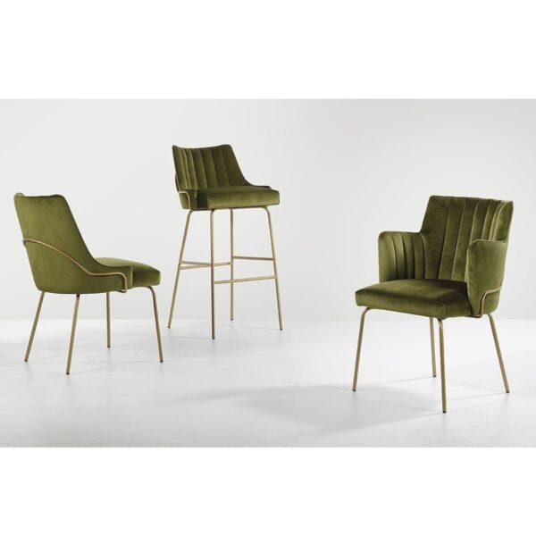 Louvre Tube Flute Chair - Bourne Furniture