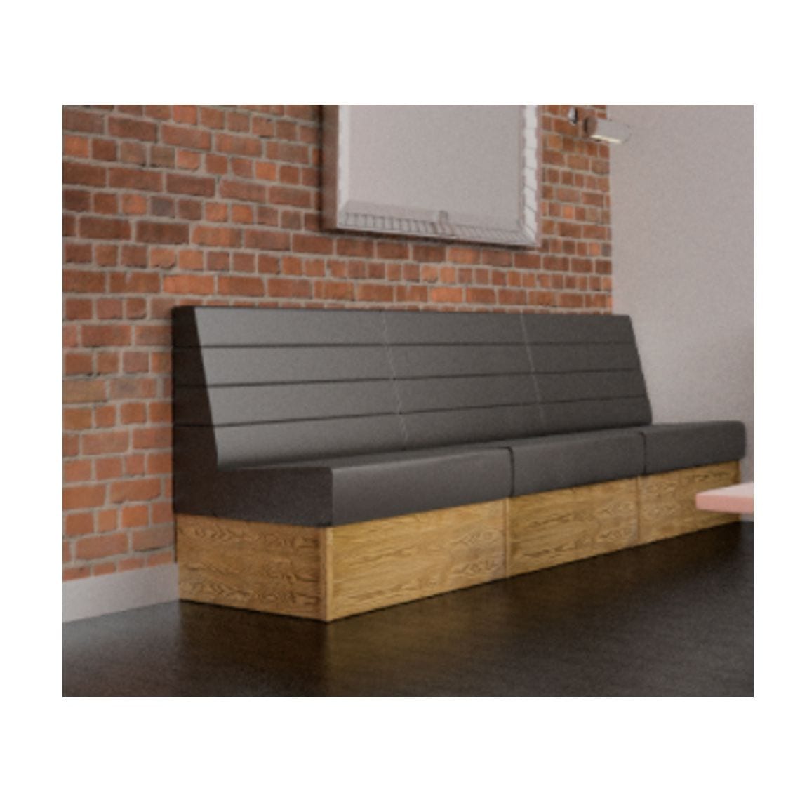 Horizontal Fluted Fixed Seating - Bourne Furniture