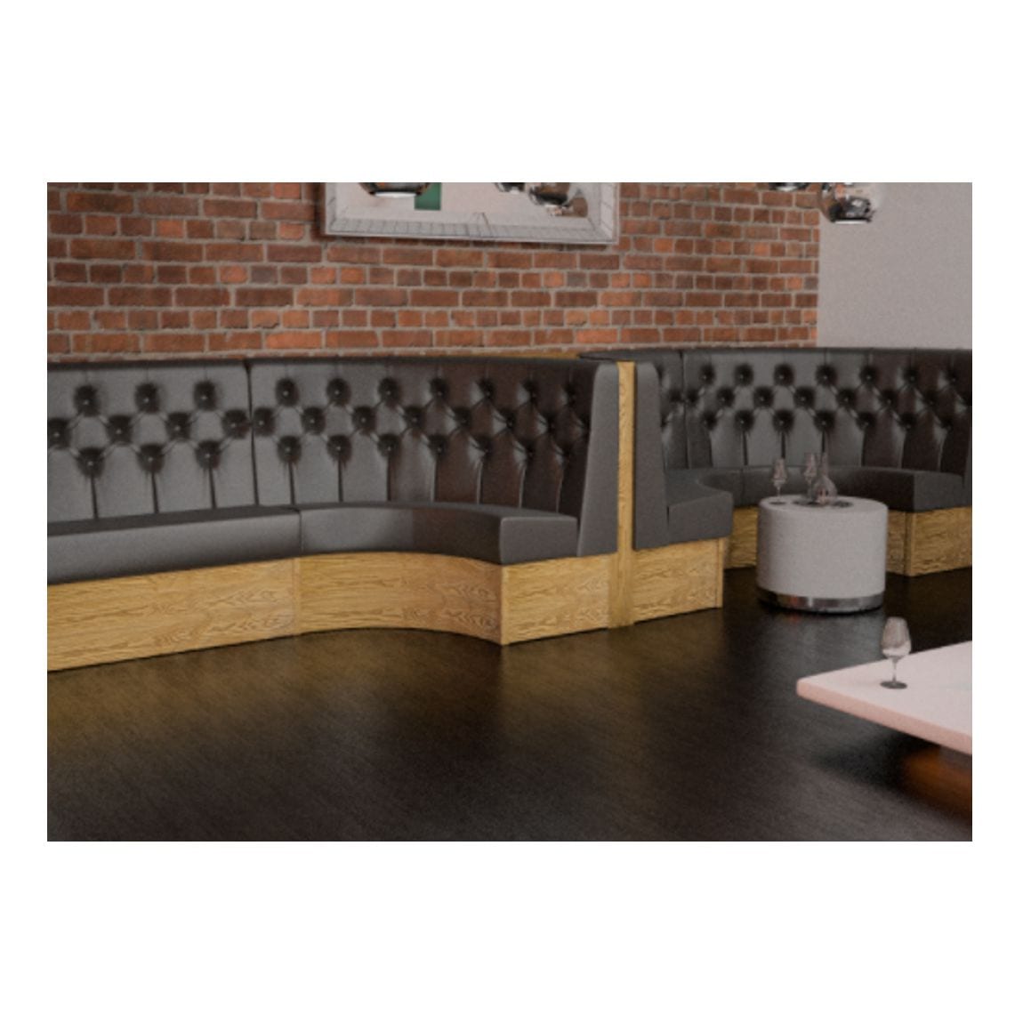 Radius Booth Fixed Seating - Bourne Furniture