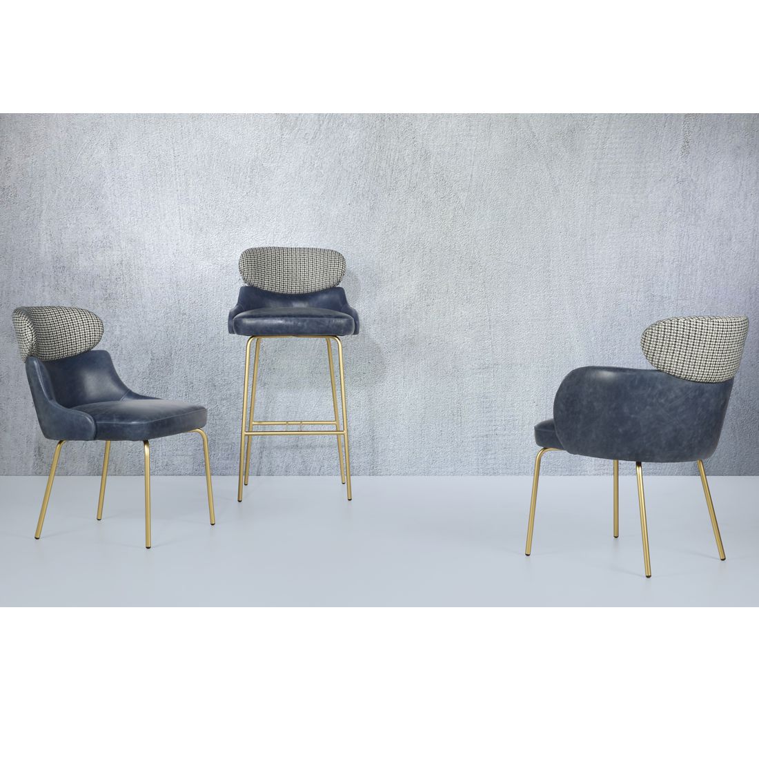 Diamond Steel Bar Stool - Bourne Furniture