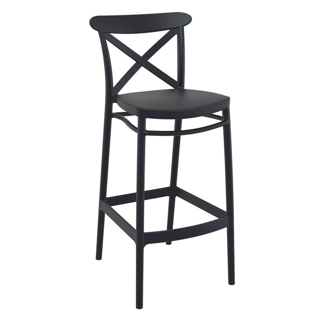 Cross Bar Stool - Bourne Furniture